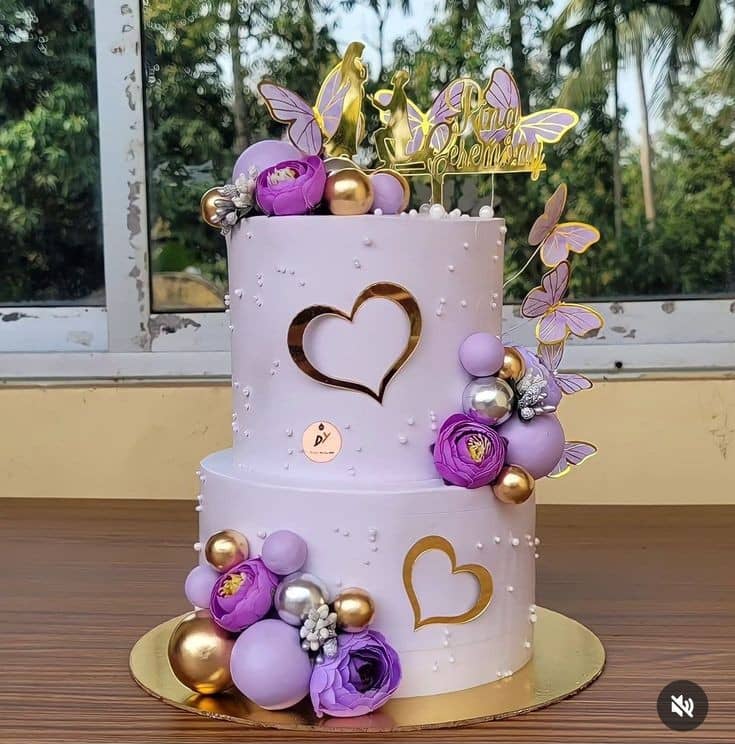Purple Butterfly Cake - Doofies Cakes | Buy Cakes Online in Abuja ...